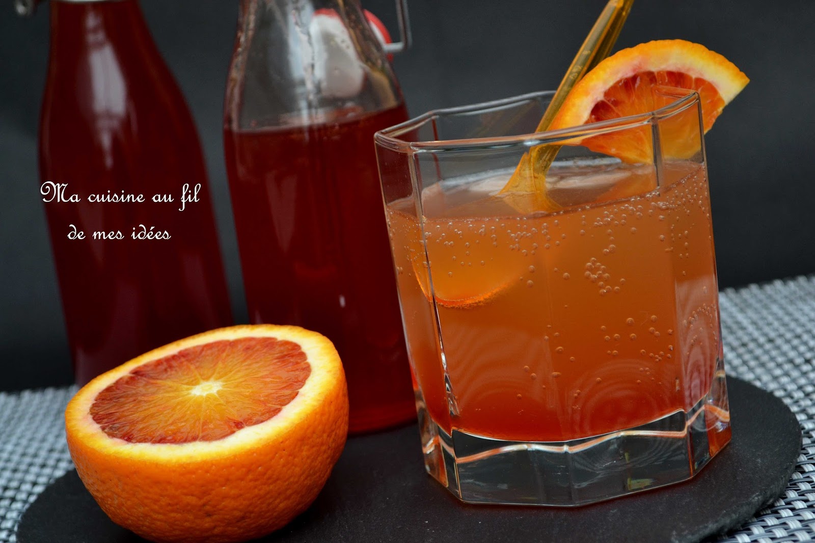 Ma cuisine au fil de mes idées...: Sirop à l'orange sanguine