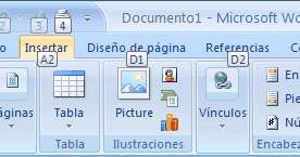 Herramientas Informáticas : Menús de Word