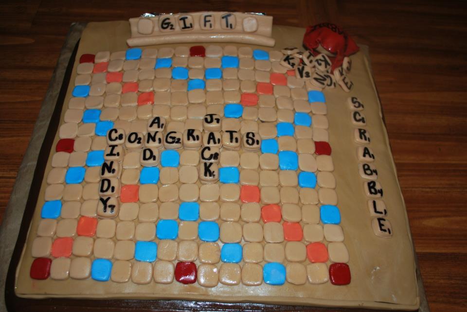 Sweet Confections By Amanda: Scrabble Board Cake