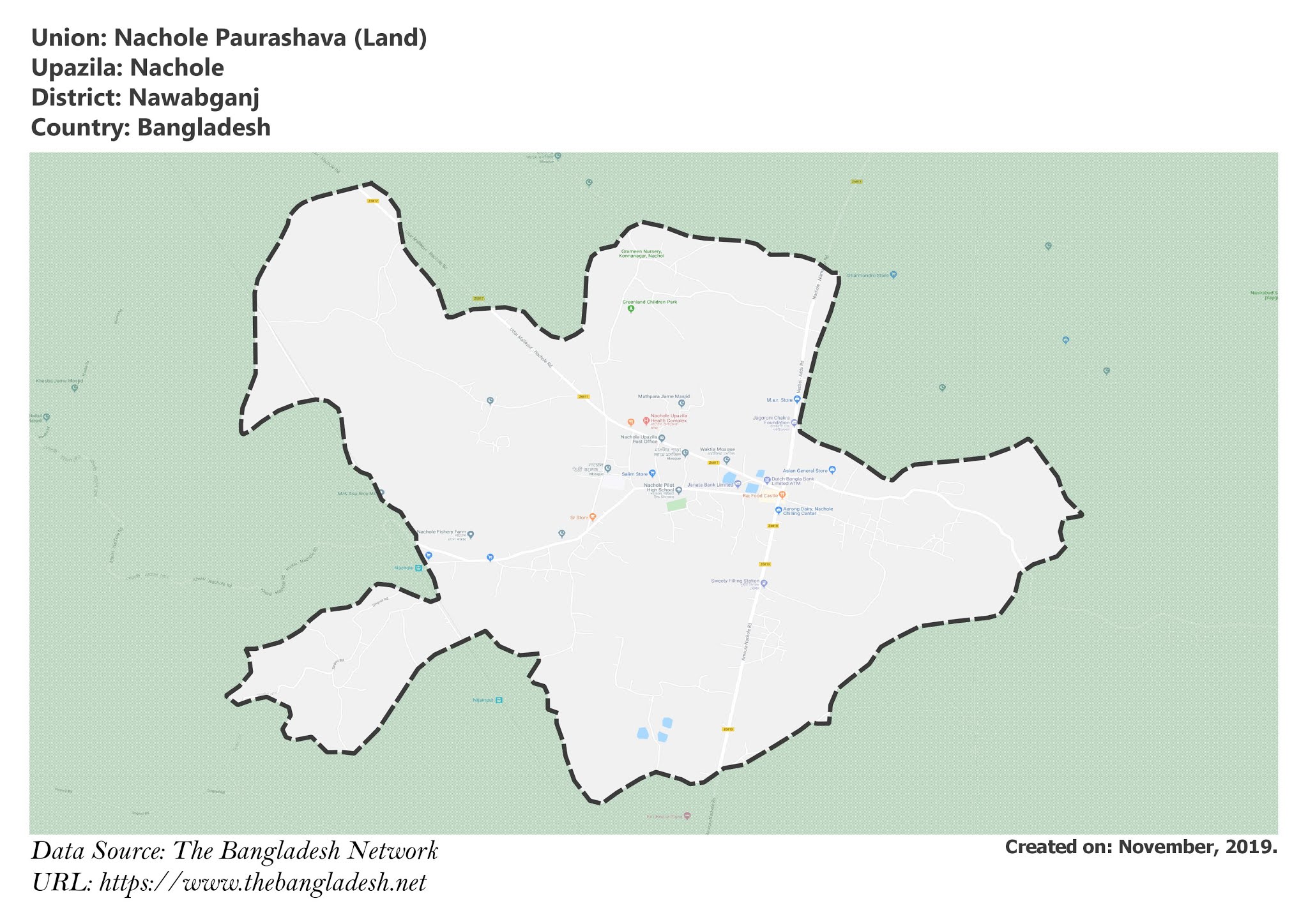 Nachole Paurashava, Nawabganj