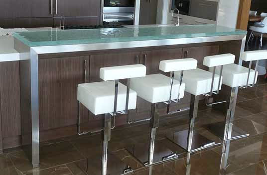 Kitchen Set Dengan Interior Countertops Kaca | Desain Interior Rumah ...