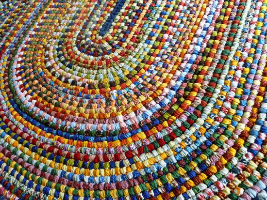 City Home/Country Home: Love these braided rugs.