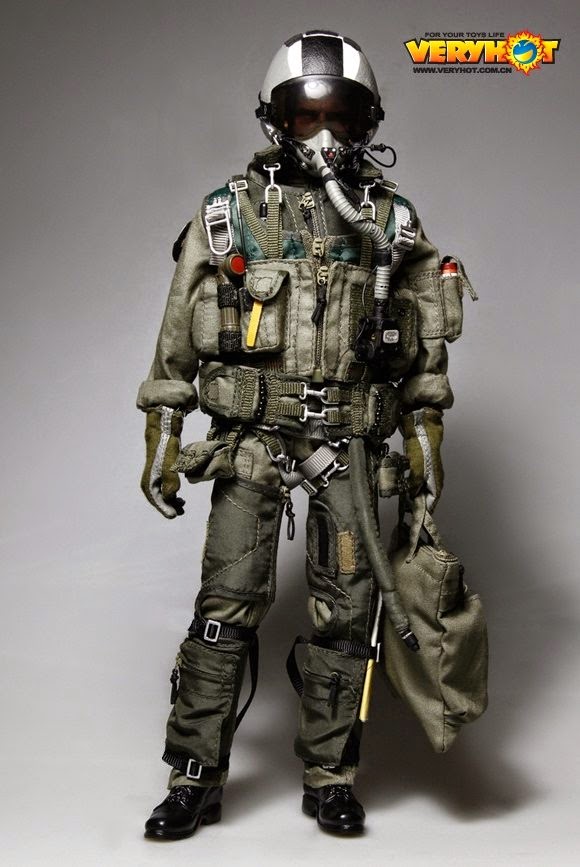 One Sixth Military Figure : Very Hot NAVY PILOT BLACK KNIGHTS