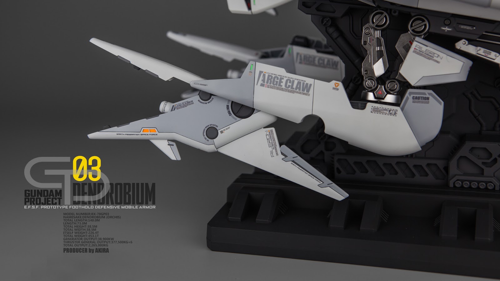 GUNDAM GUY: Gundam GP03 Dendrobium - Customized Build