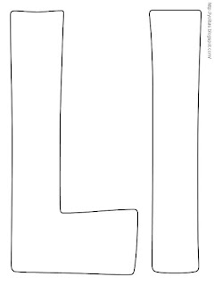 Yolitas Decoraciones: Letras para colorear y recortar