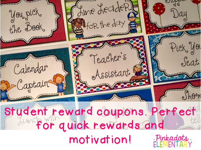 Pinkadots Elementary : {Freebies} Simple Ways to Motivate Students in ...