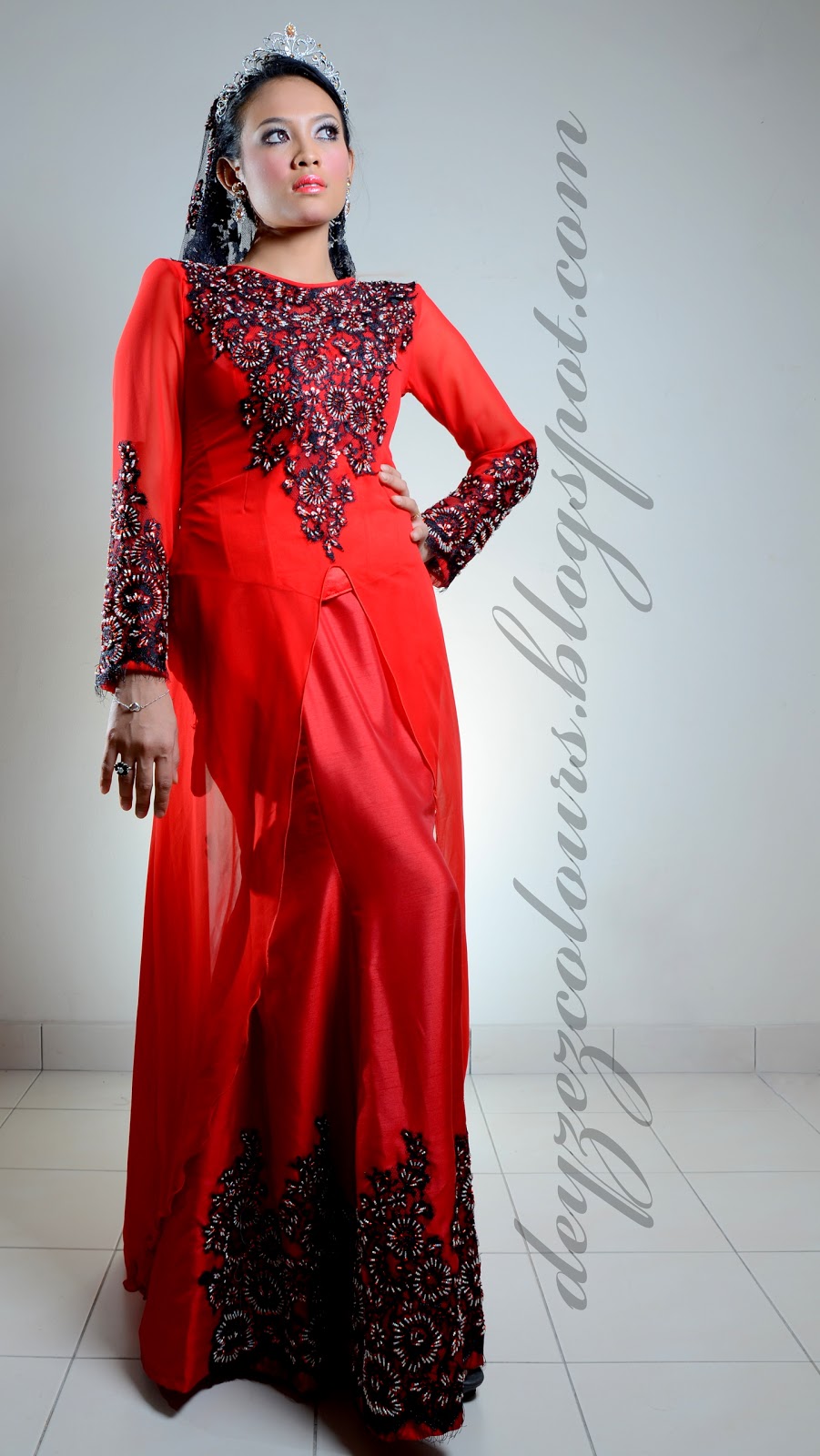 DEYZEZCOLOURS: Koleksi 17 - Dress Merah Hitam
