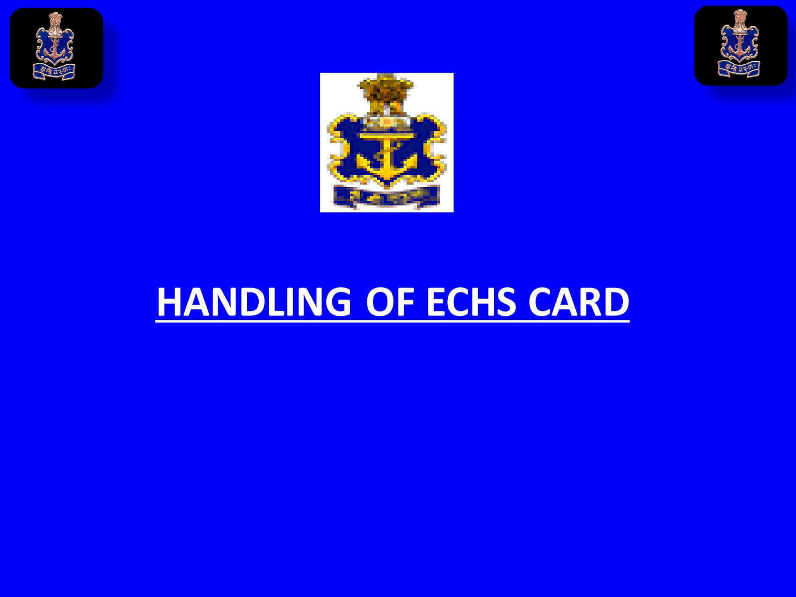 indianexserviceman: ECHS SMART CARD