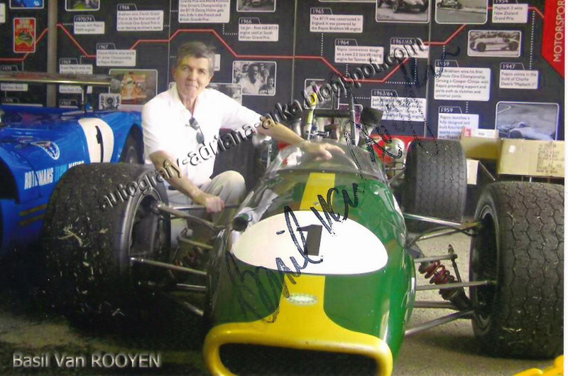Autographs-F1: Basil Van ROOYEN