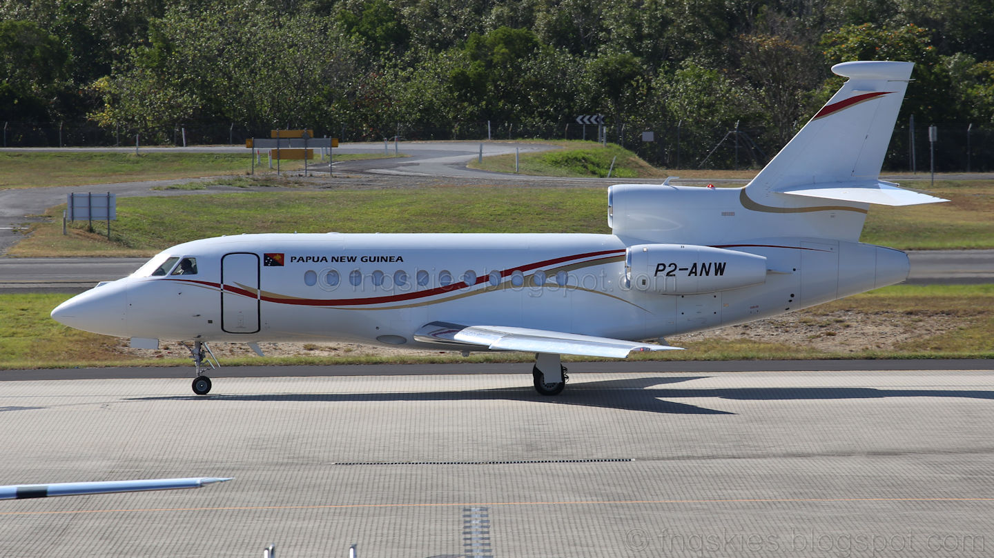 Far North Queensland Skies: Air Niugini Falcon 900 P2-ANW