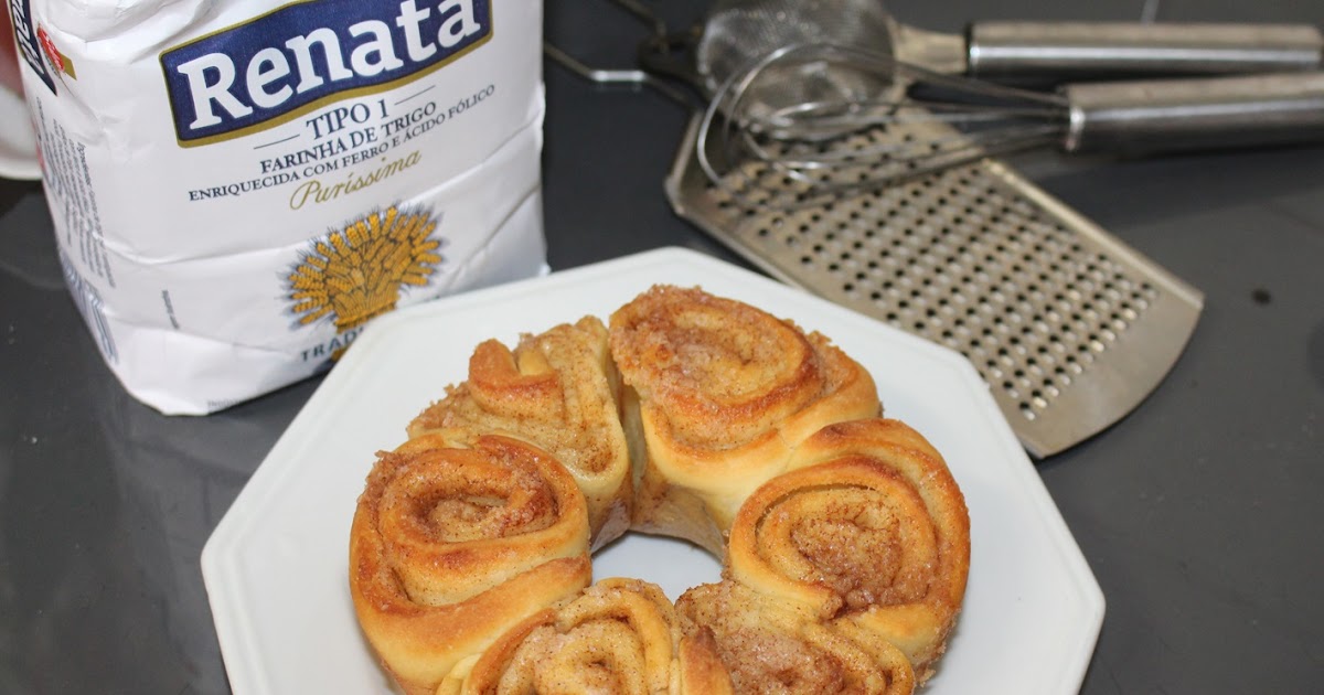 Cinnamon roll - Rosca Real | Artes da Sadhia na cozinha