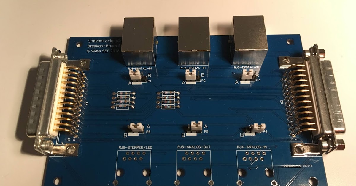 Homecockpit X-Plane General Aviation: Breakout Board 2.0 - bestückt ...