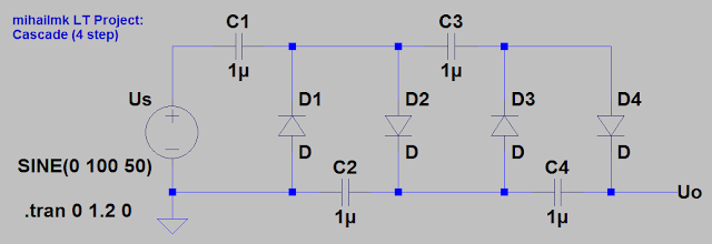 Electro-Magnetic World: Cascade circuit (Voltage Multiplier)