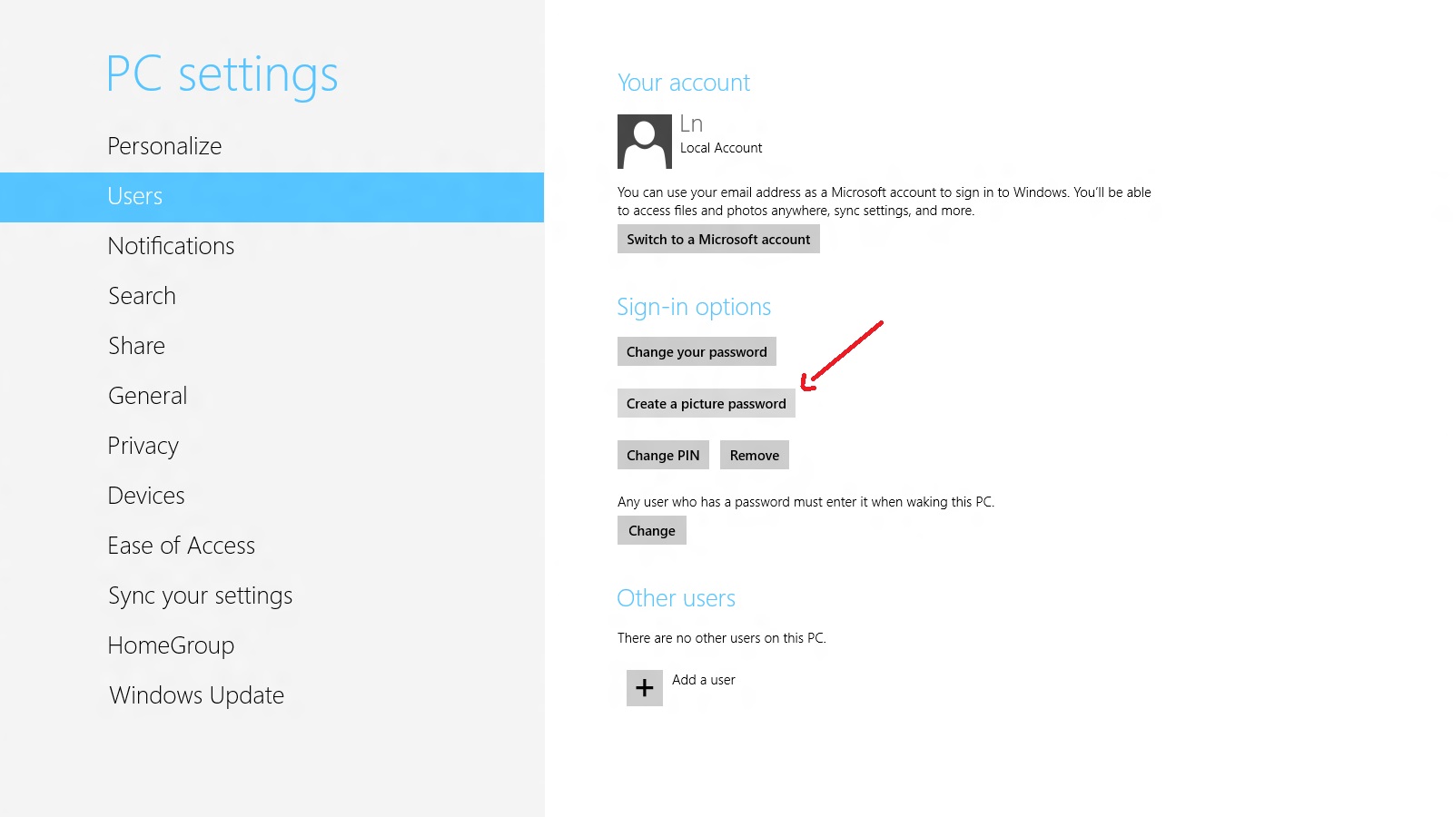 Create Picture Password | SummerDay