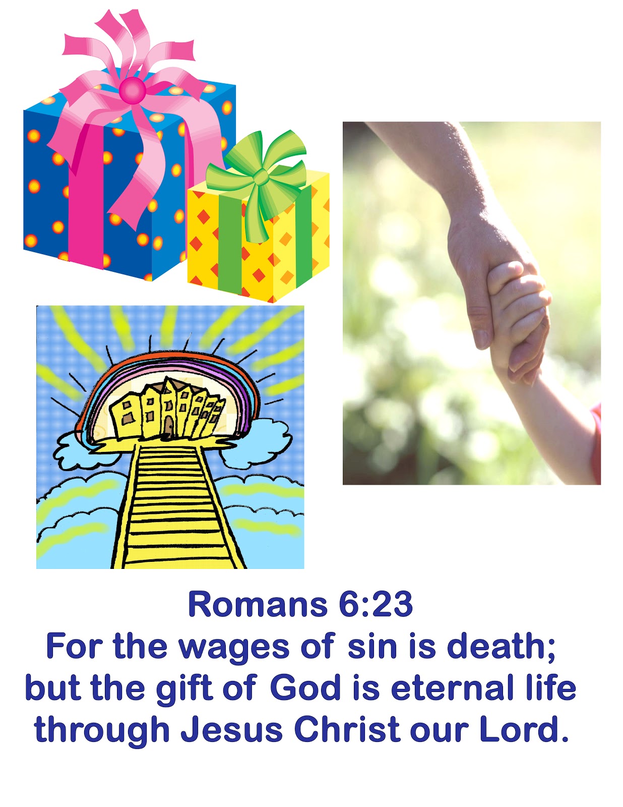 Children's Gems In My Treasure Box: Romans 6:23 - Coloring And Visual