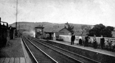 Tour Scotland: Old Photographs Railway Station Collessie Fife Scotland