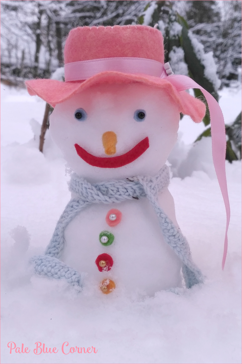 Pale Blue Corner: Build a Snowman Kit - Photo Op
