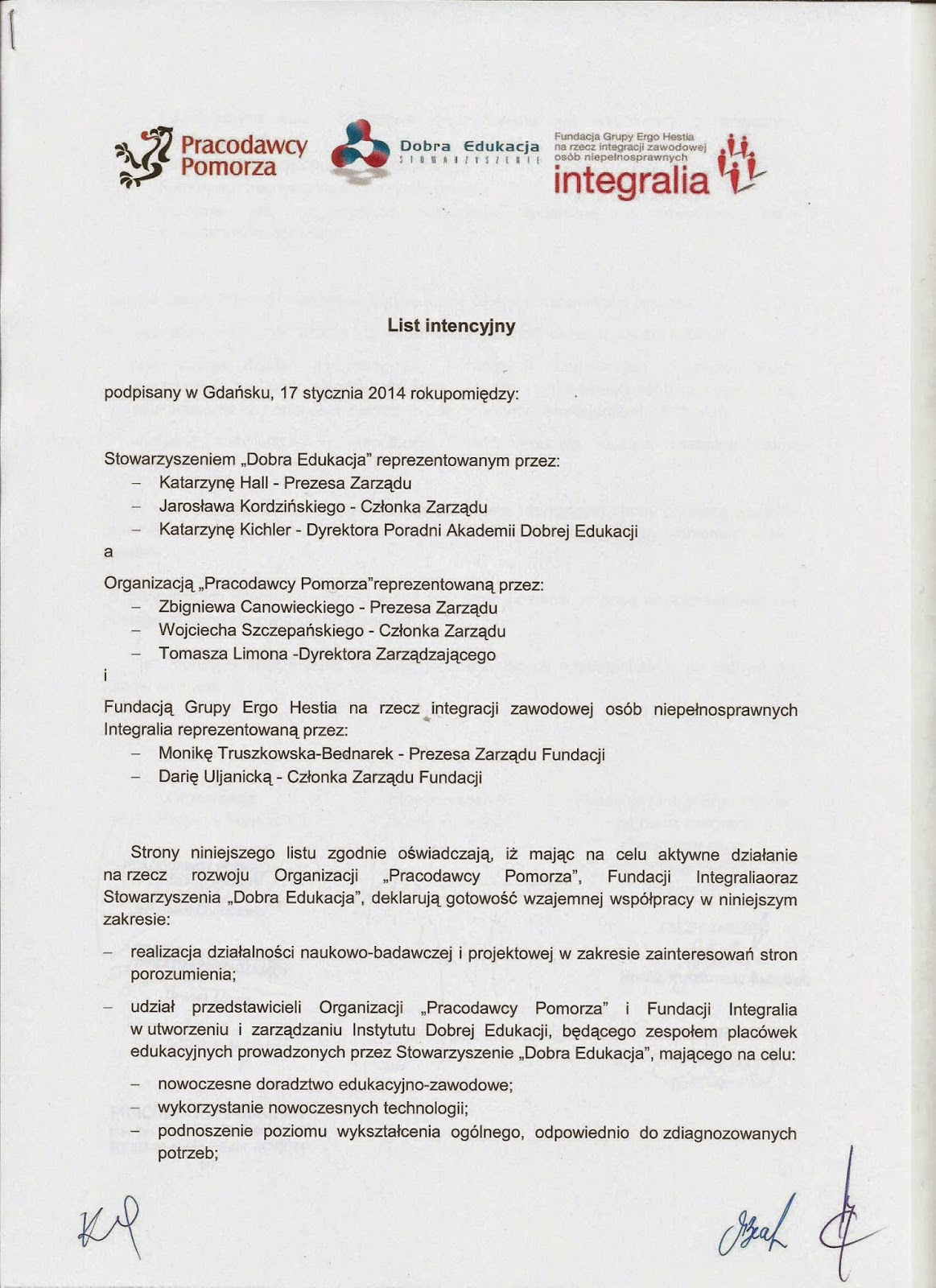 Instytut Dobrej Edukacji: Współpraca