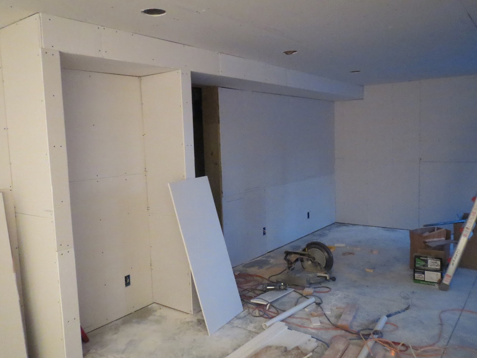 Room for More: More photos of sheet rock
