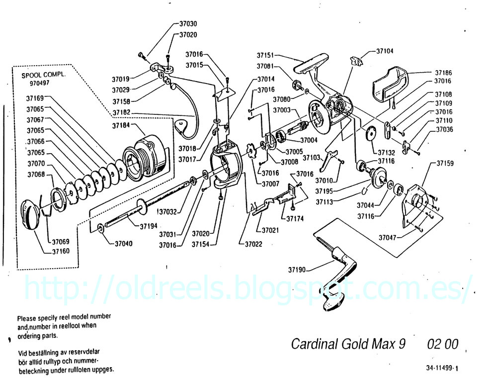 carretesantiguos: Abu Garcia Cardinal Gold Max 9