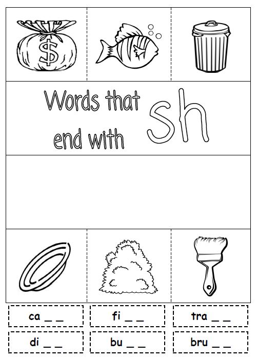 Iman's Home-School: Digraph SH Activity Pack