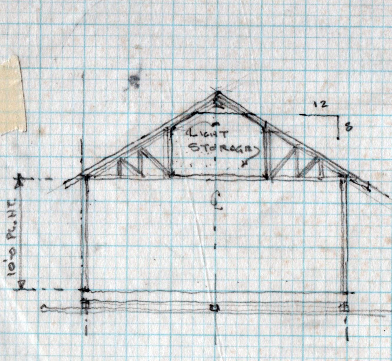 DRAWING, PAINTING, ARCHITECTURE: Storage Shed