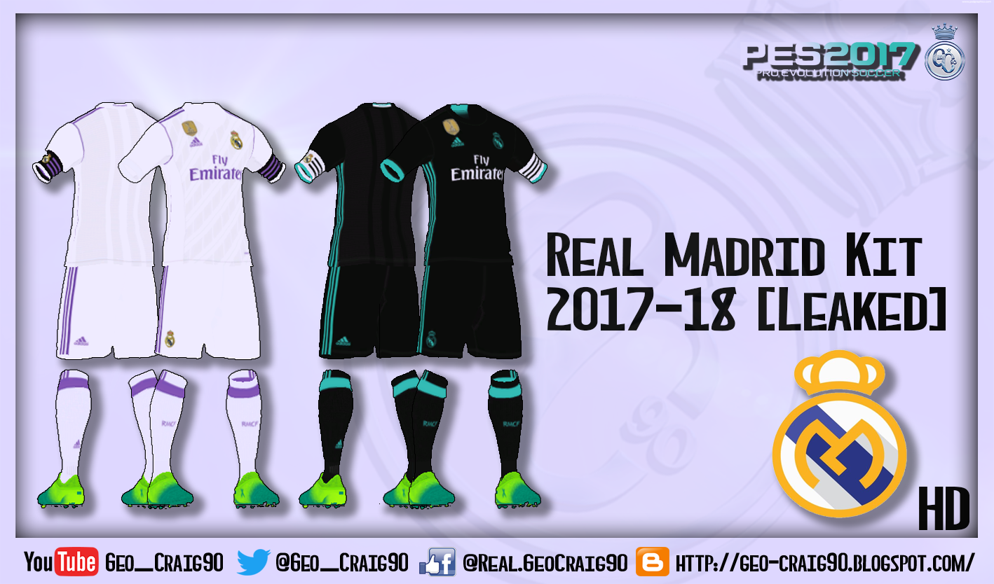 GC_90: PES 2017 Real Madrid Kit 2017-18 HD V3 [LEAKED]