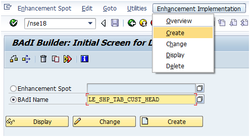 SAP ABAP: BADI: Add Header Custom Fields Tab in VL01N,VL02N,VL03N ...