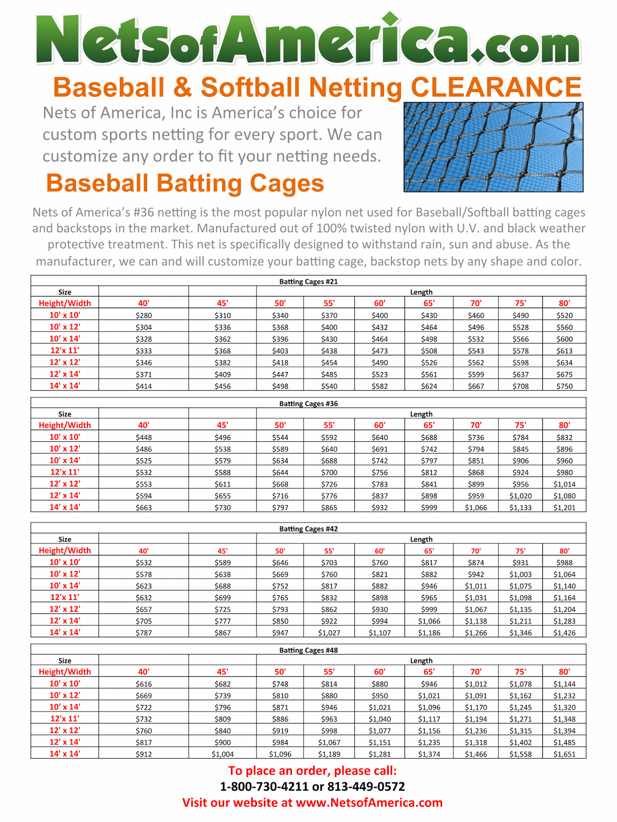 Baseball Netting buying season is here.: Batting Cage Netting ...