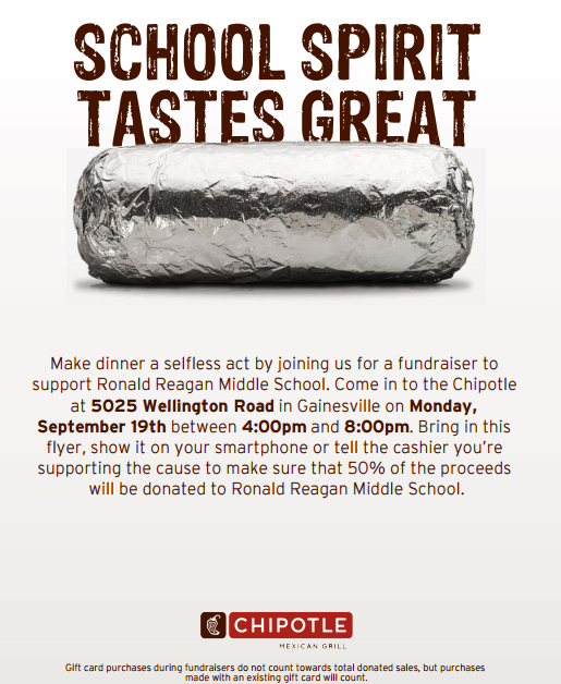 Ronald Reagan Middle School Orchestras: Spirit Night at Gainesville ...