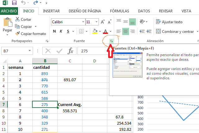 Cómo tachar texto de una celda en Excel 2013 - Pathros