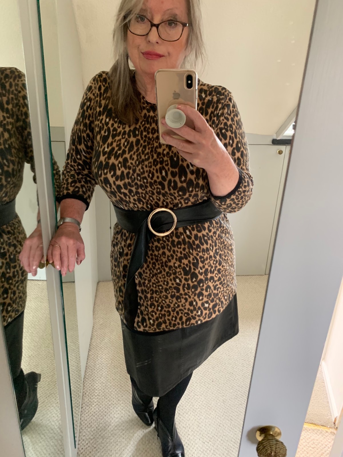 The Pouting Pensioner: Retirement Dressing - Leoprint and Leather