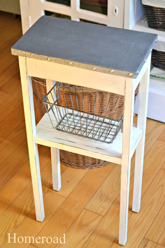 How to Create a Galvanized Table Top Look