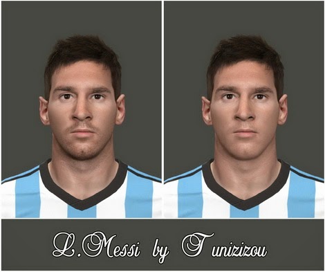 pes-modif: PES 2014 Lionel Messi Face By Tunizizou