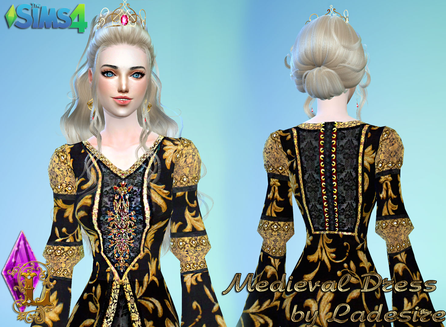 Ladesire's creative corner): TS4 - Medieval Dress by Ladesire