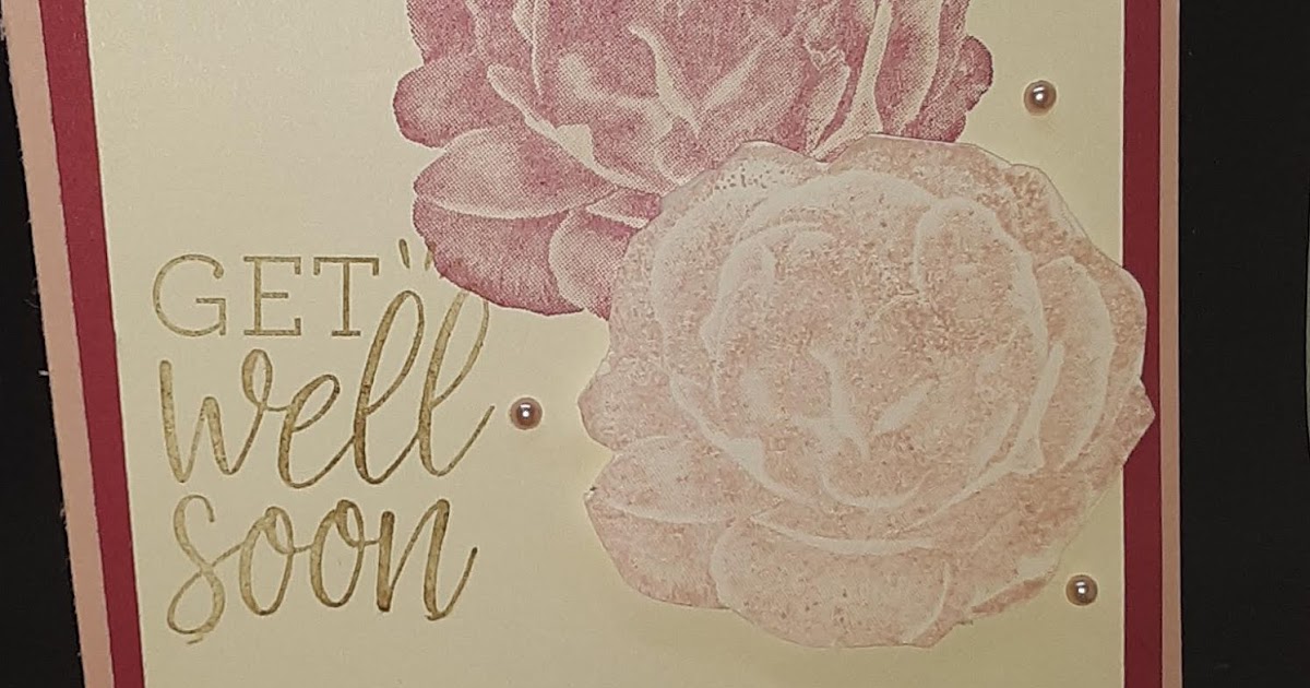 Angel Stamps: Pink Get Well Roses