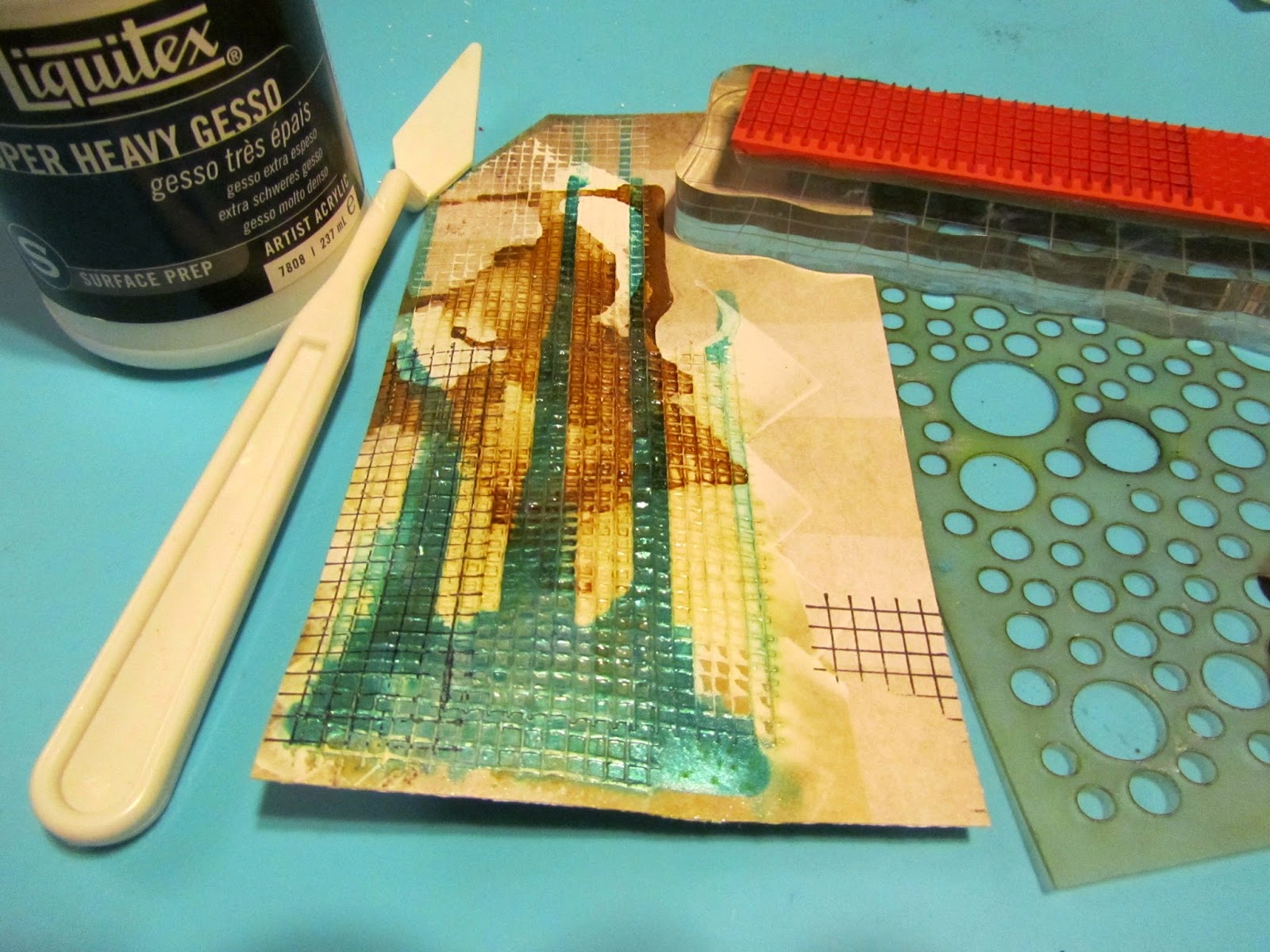 S.W.A.T. Scrap Warriors: November Basic Training-Stamping Through a Stencil