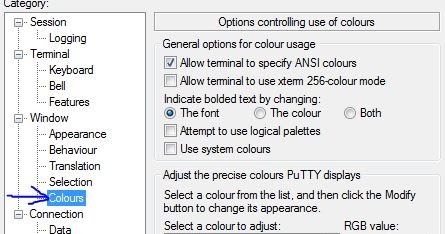 Brian Blaylock's Python Blog: Putty Change color scheme