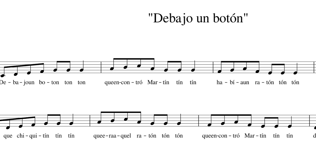 Blog de la clase de música.: Debajo un botón