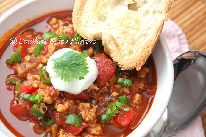 Chicken Chilli Soup ~ Blogging Marathon # 9 ~ Smitha's Spicy Flavors ...