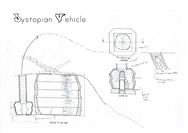 Kripz: Section drawing of the garage