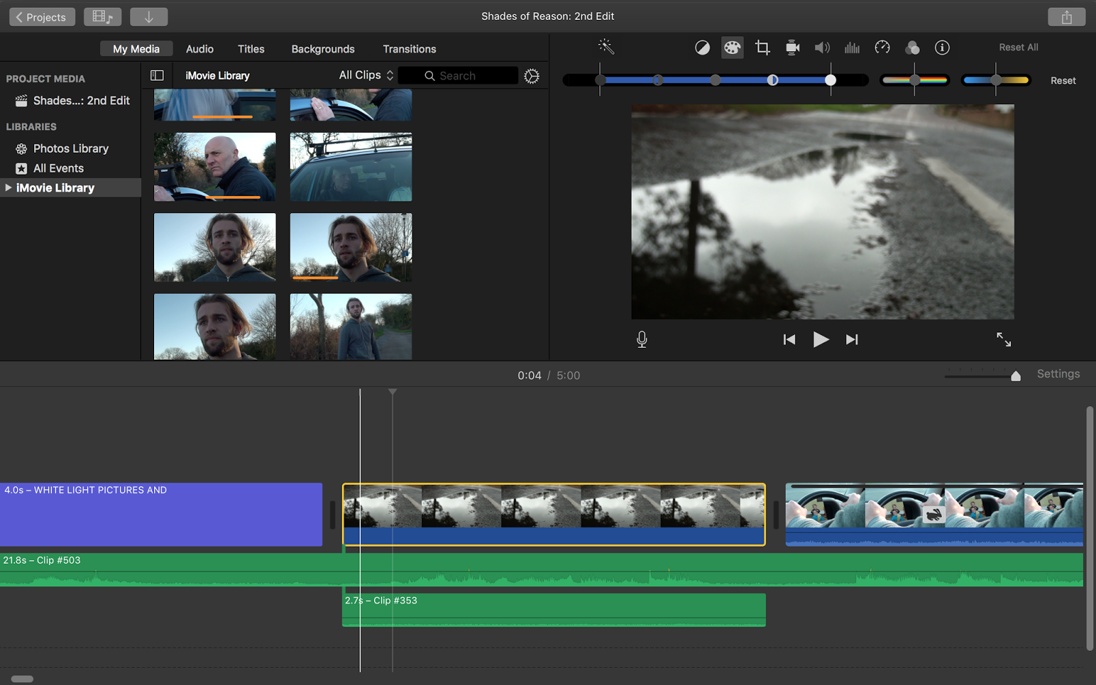 Sam Lapham Media Studies A2: Post Production: Colour/Brightness/Contrast