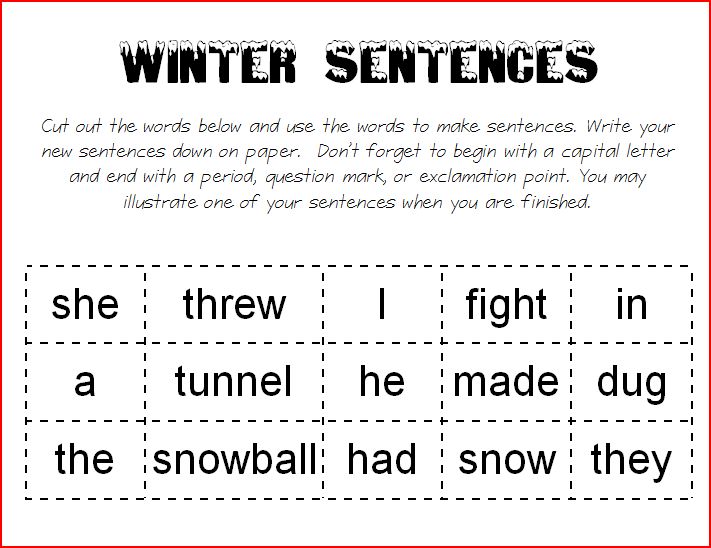 Don't just do it, teach it!: Winter Literacy Work