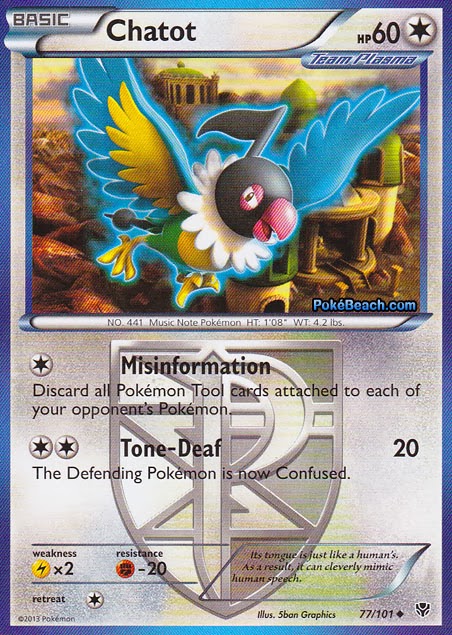 Chatot -- Plasma Blast Pokemon Card Review | PrimetimePokemon's Blog