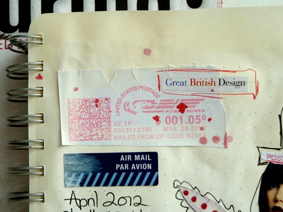 notes on paper: Going Postal 2012: Art Journaling with security ...