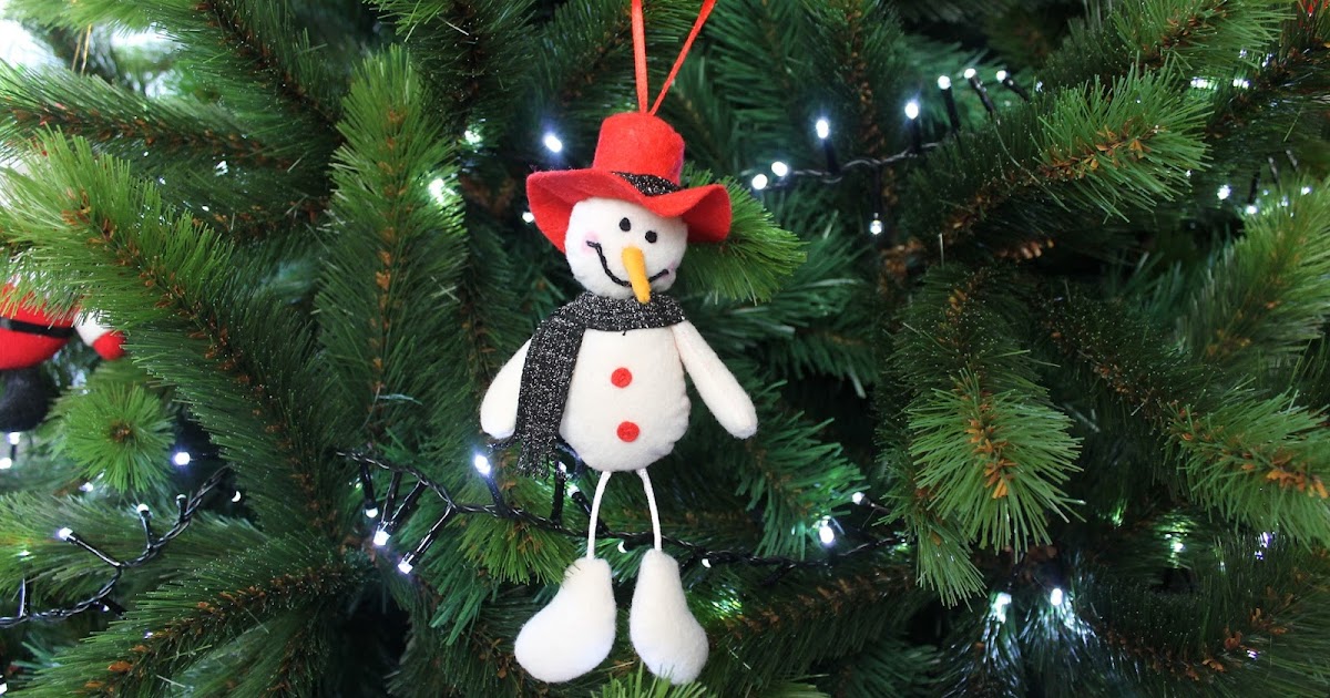 O obradoiro de Klor: Muñeco de nieve, adorno para el árbol de Navidad ...