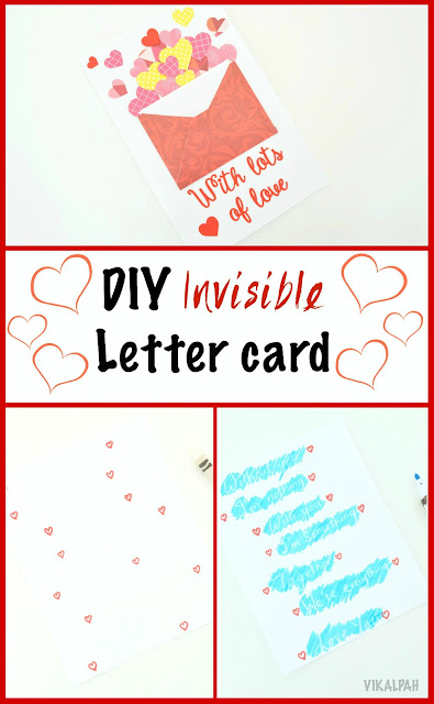 Vikalpah: DIY Invisible Letter Card for Valentine's day
