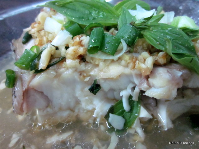 Basil steam fish