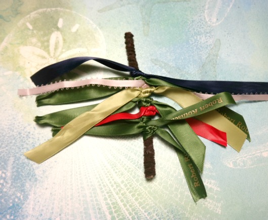 Passionate About Crafting : Kid's Crafts - Ribbon Christmas Tree Ornaments