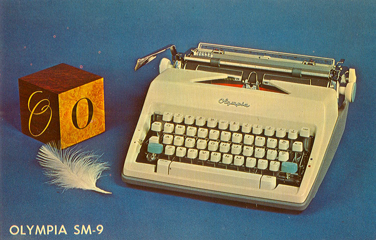 The Typewriter Revolution blog: Olympia typewriter postcards